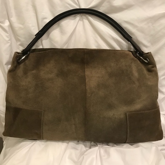 Levenger | Bags | Levenger Suedeleather Tote | Poshmark
